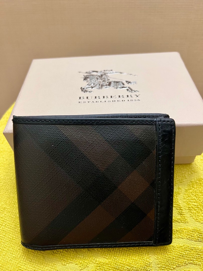 Authentic Burbery Men wallet Include Box and dust bag, Men's Fashion ...