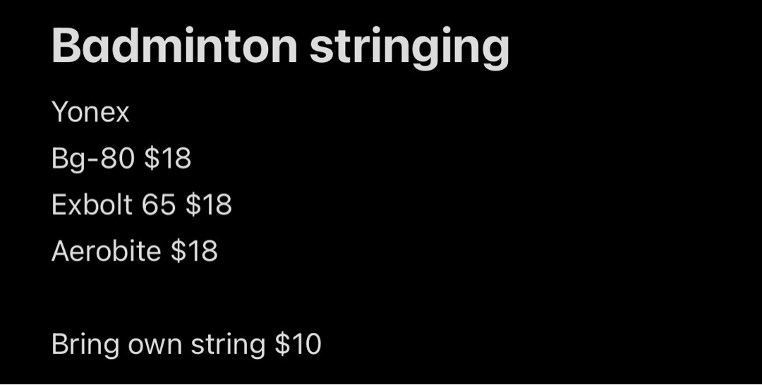 Badminton restring, Sports Equipment, Sports & Games, Racket & Ball ...