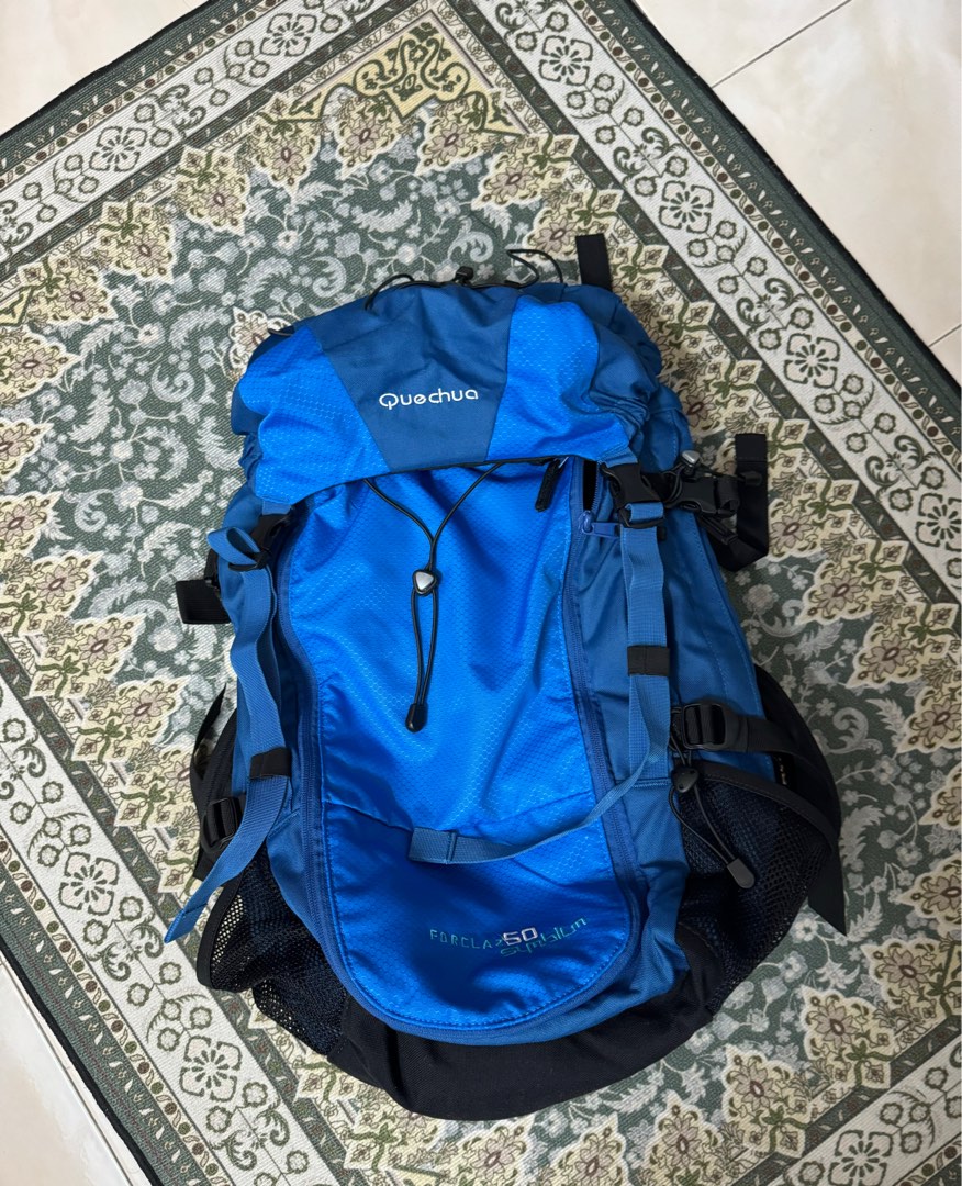 Bagpack hiking quechua 50L, Men's Fashion, Bags, Backpacks on Carousell