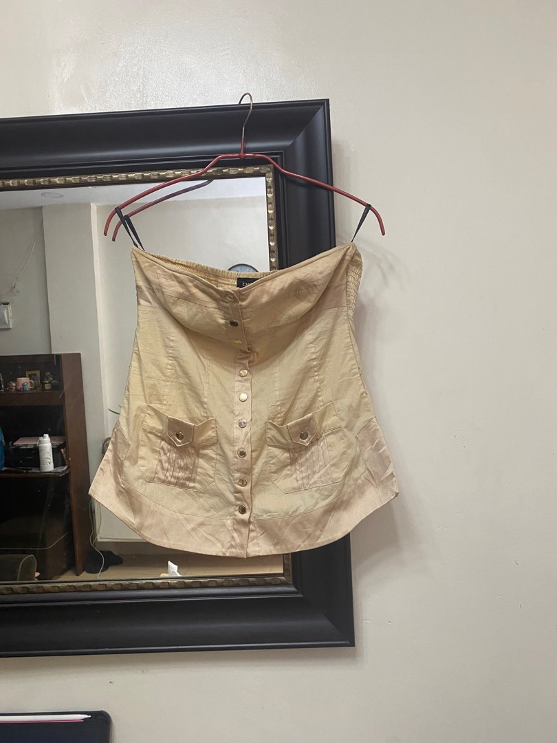 bebe tube vintage y2k top, Women's Fashion, Tops, Sleeveless on Carousell