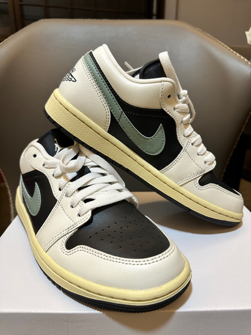 BNIB Nike Air Jordan 1 Low - Jade Smoke, Women's Fashion, Footwear ...