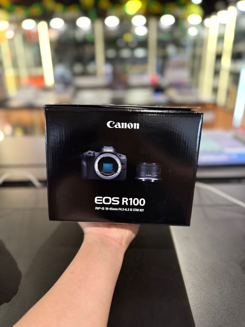 Canon EOS R100 With 18-45mm, Photography, Cameras on Carousell
