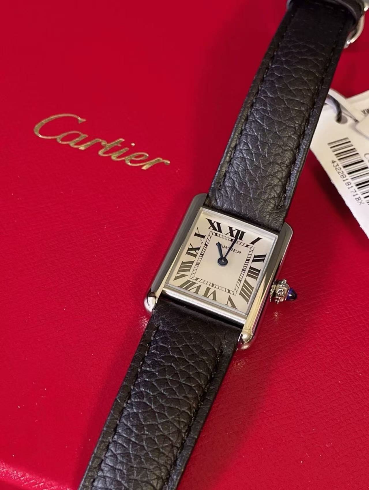 CARTIER Tank Collection / Stainless Steel Case / Genuine Leather Strap ...