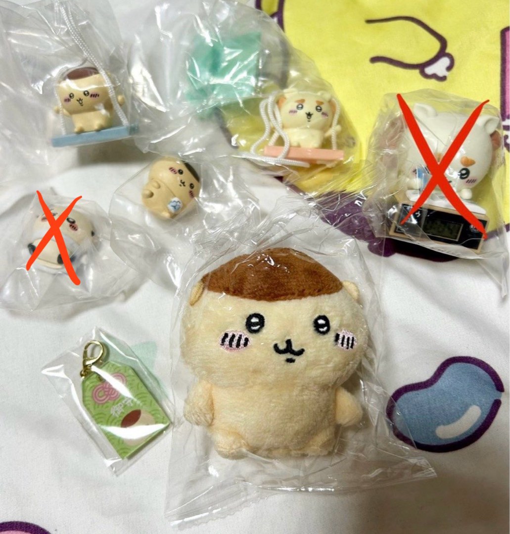 Chiikawa kurimanju shisa rakko keychain swing plush gacha gashapon ...