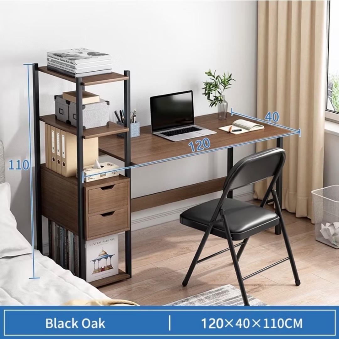 Compact Sturdy Office Desk | Space Saving Minimalist Computer Table ...