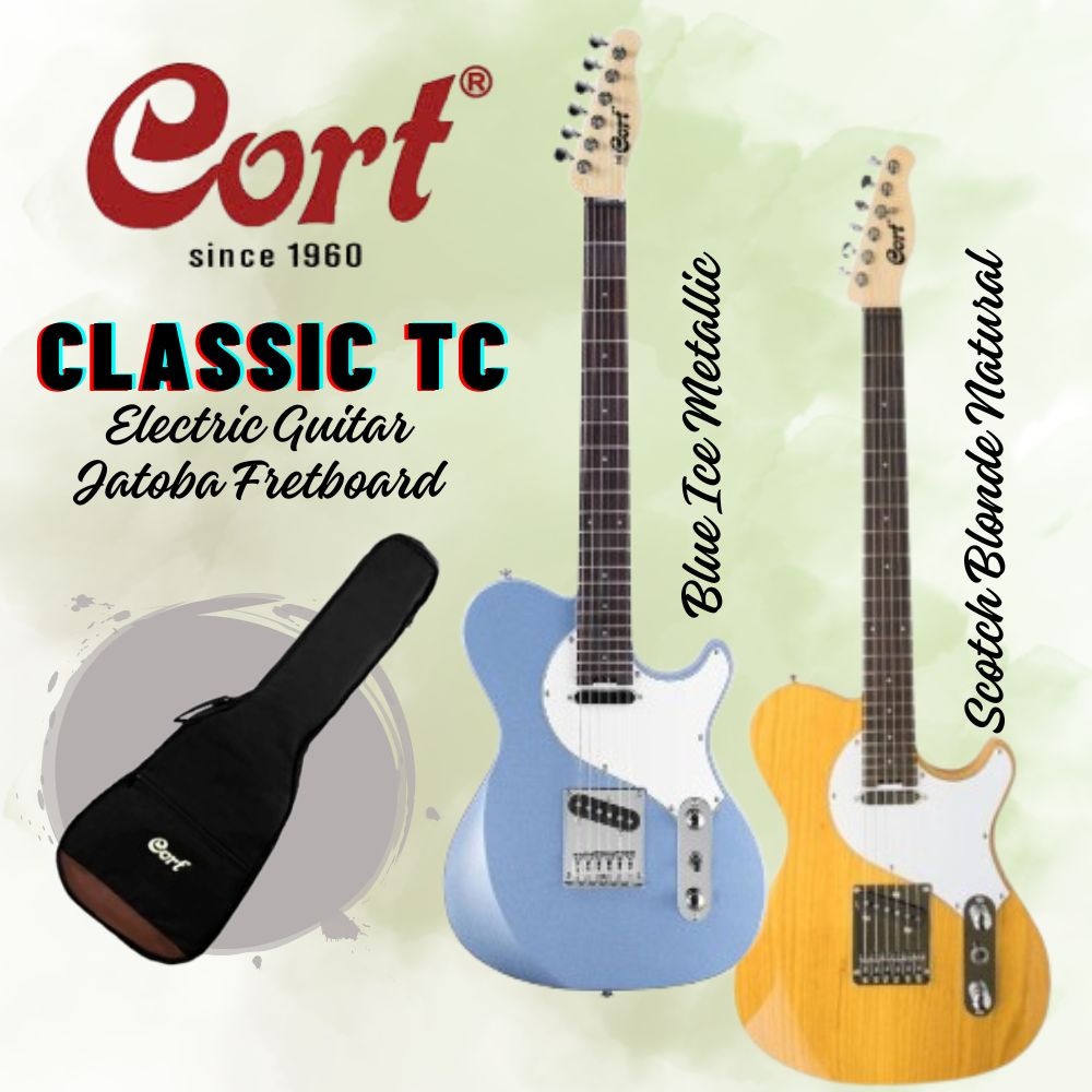 Cort Classic TC Electric Guitar Jatoba Fretboard With Gig Bag - Scotch ...