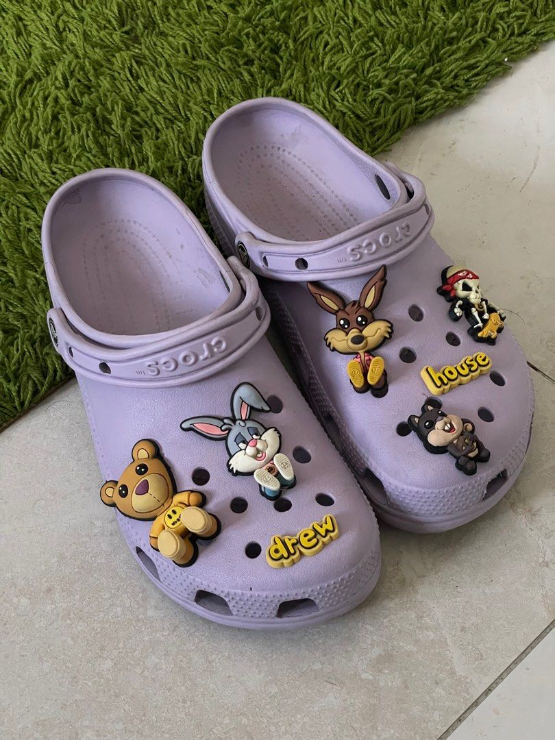 Crocs x Justin Bieber Drew House, Men's Fashion, Footwear, Flipflops ...