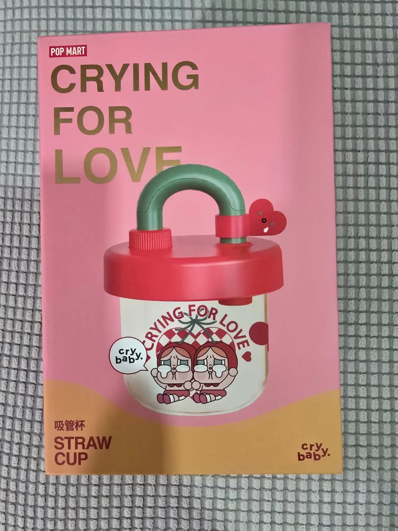 Crybaby Crying for Love Straw Cup, Furniture & Home Living, Kitchenware ...