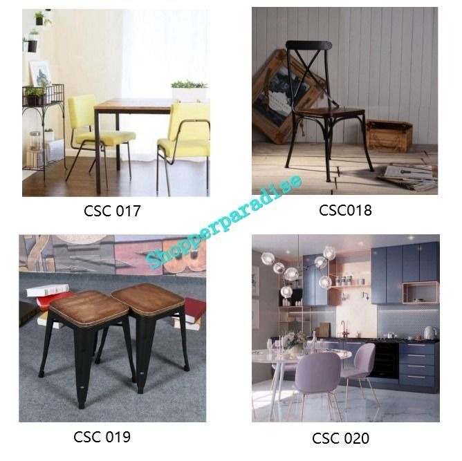 CSC 017 018 019 020 Solid Wood Dining Chair combine, Furniture & Home Living, Furniture, Chairs ...