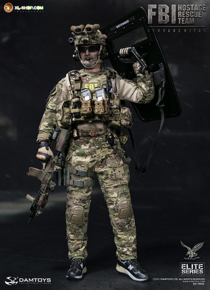 DAMTOYS DAM78042 1/6 FBI HRT AGENT (HOSTAGE RESCUE TEAM) Action Figure ...