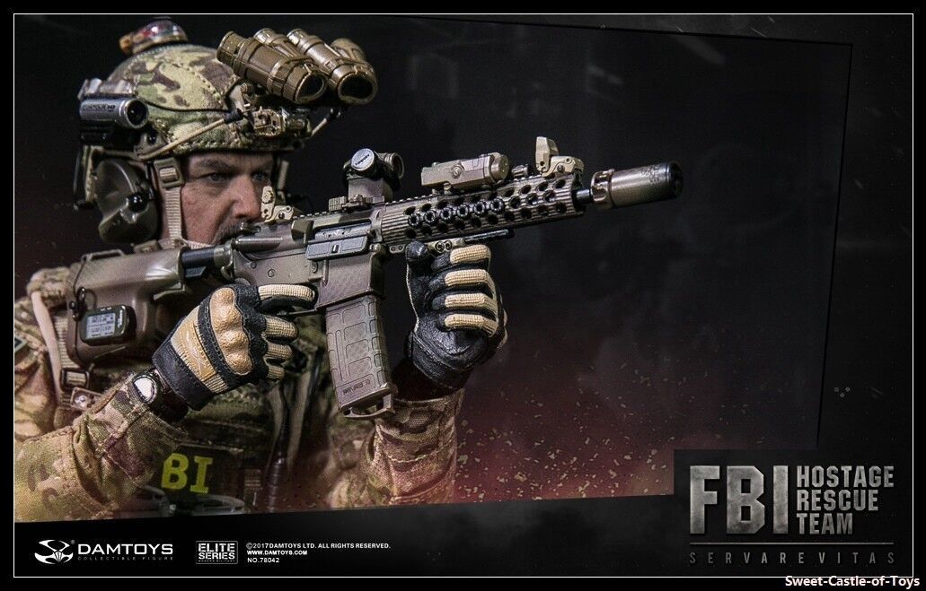 DAMTOYS DAM78042 1/6 FBI HRT AGENT (HOSTAGE RESCUE TEAM) Action Figure ...