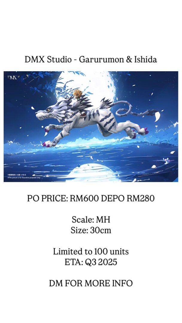 DMX Studio - Garurumon & Ishida, Hobbies & Toys, Toys & Games on Carousell
