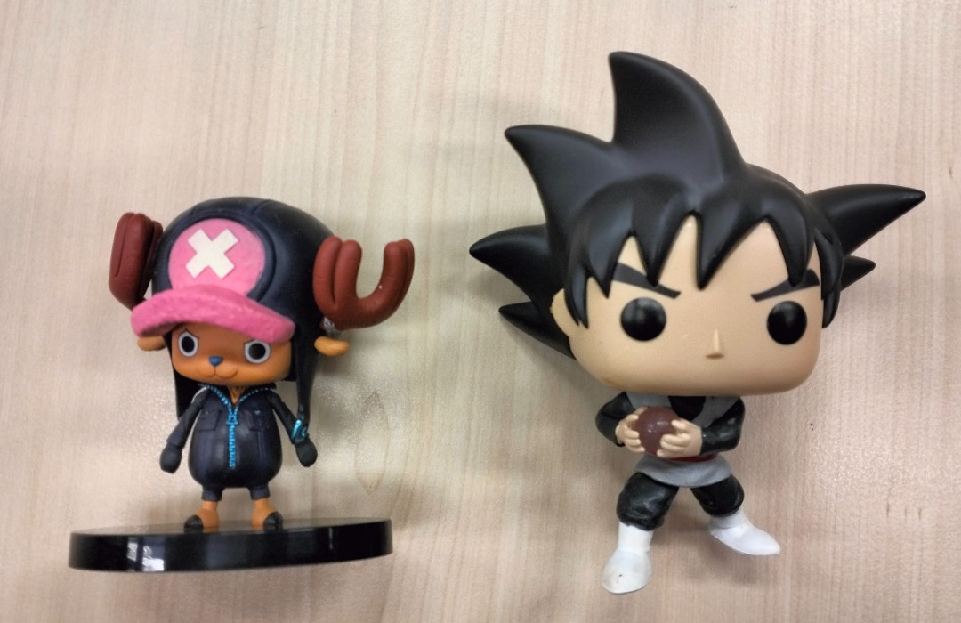 Dragonball Super Goku Black + One Piece Tony Tony Chopper Figure ...