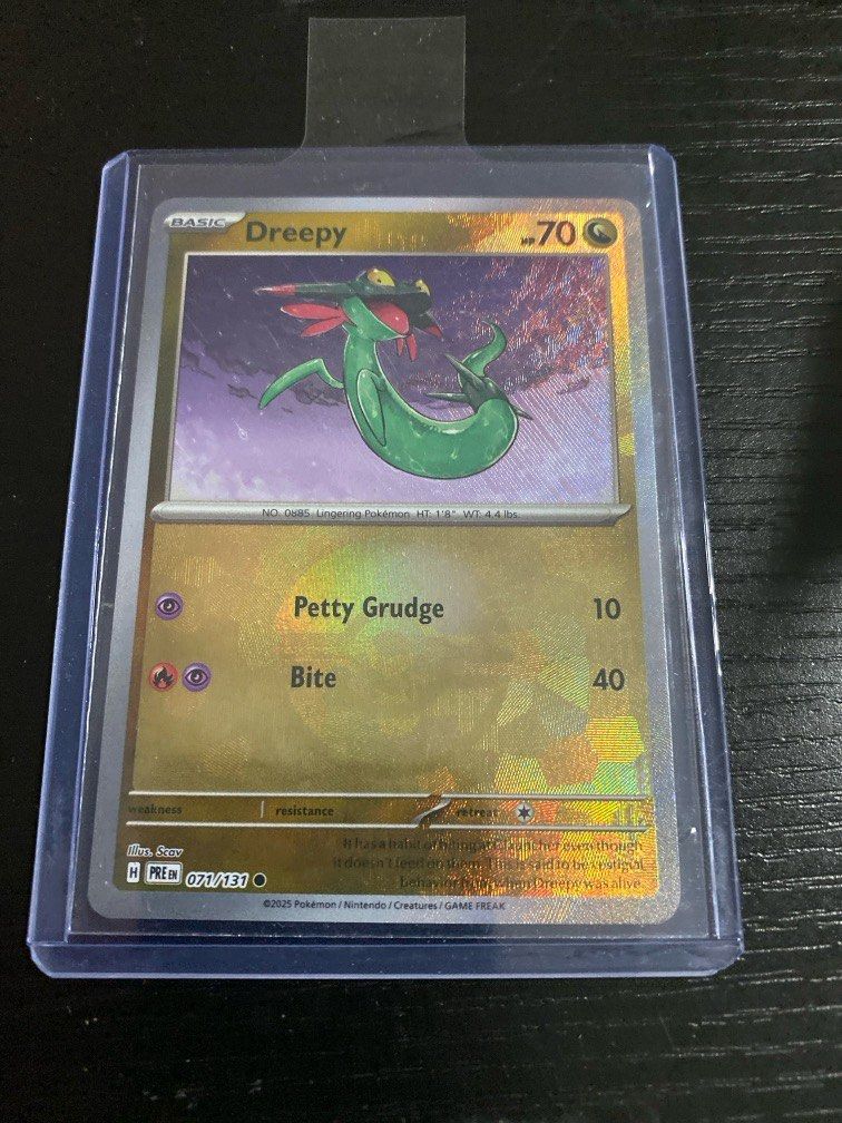 Dreepy Pokeball Holo Pokemon Prismatic Evolutions TCG Card, Hobbies ...