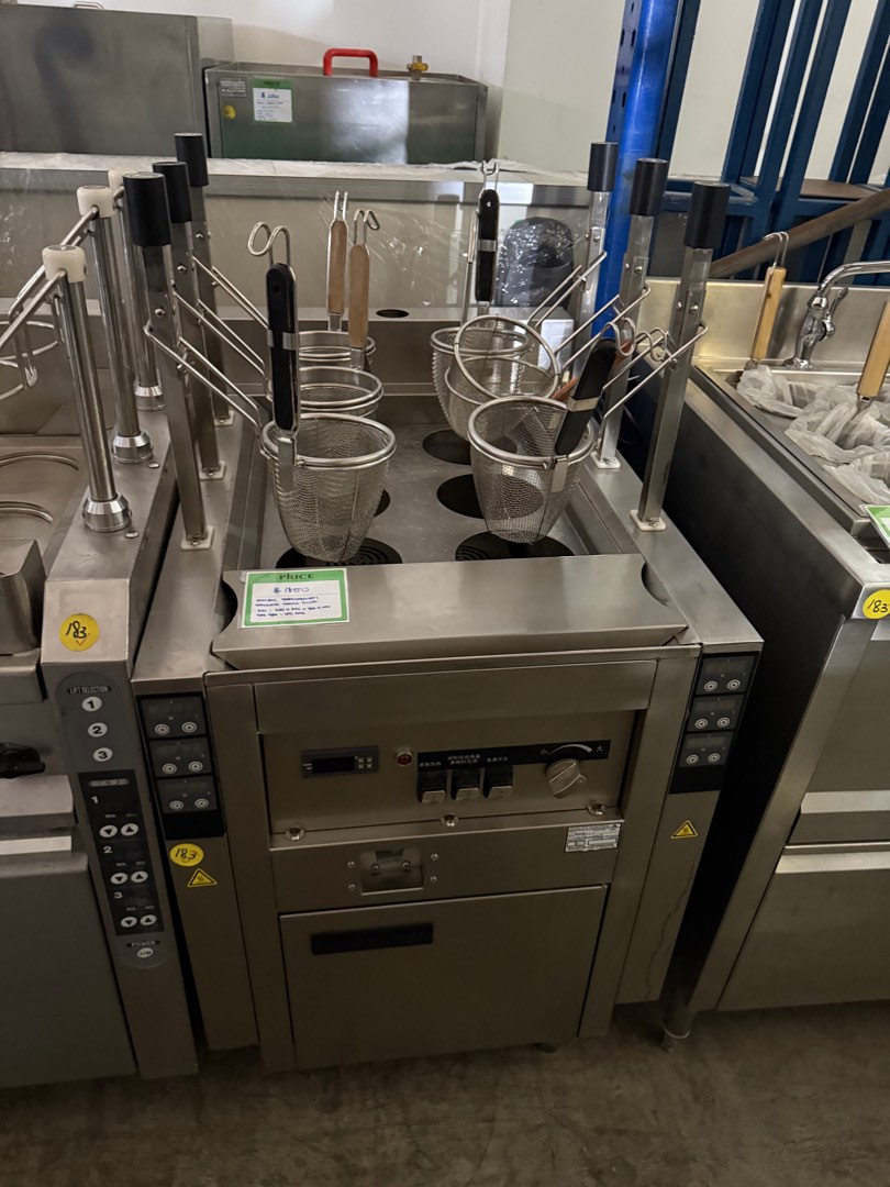 Electric freestanding automatic noodle boiler / 6 holes noodle boiler ...