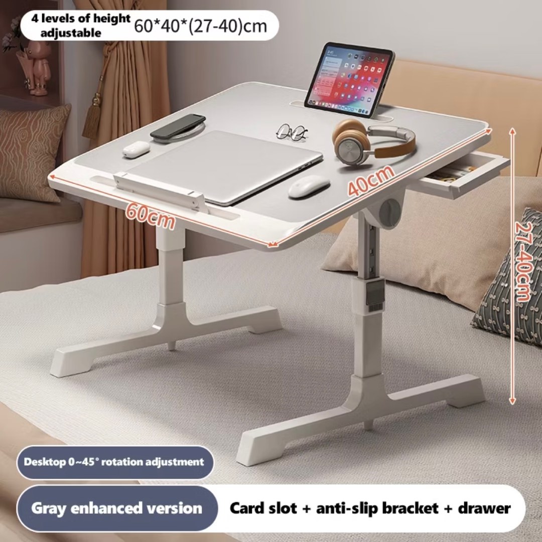 Ergonomic Laptop Table | Adjustable Bedside Desk | Multifunctional ...