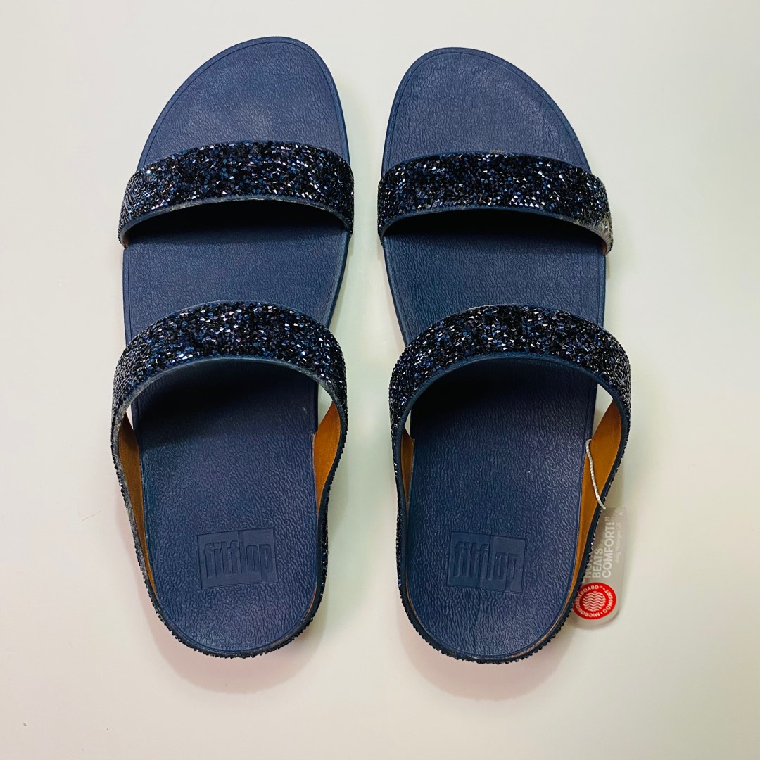 Fitflop Slide US9 Midnight Navy, Women's Fashion, Footwear, Sandals on ...