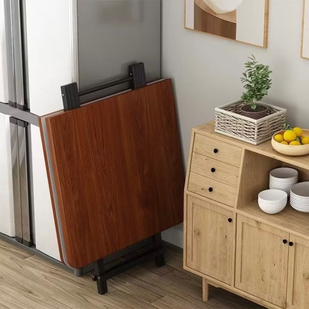 [FREE DELIVERY] Multipurpose Foldable Dining Table | Adjustable Wooden ...