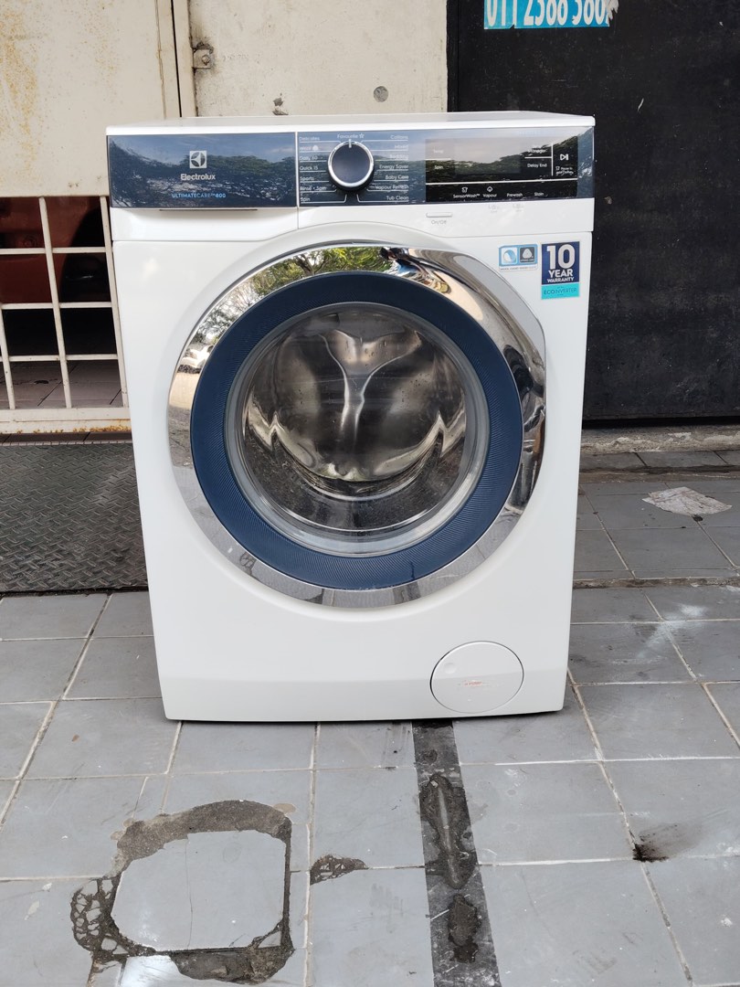Front load hot washer 10kg inverter Electrolux fully automatic washing ...