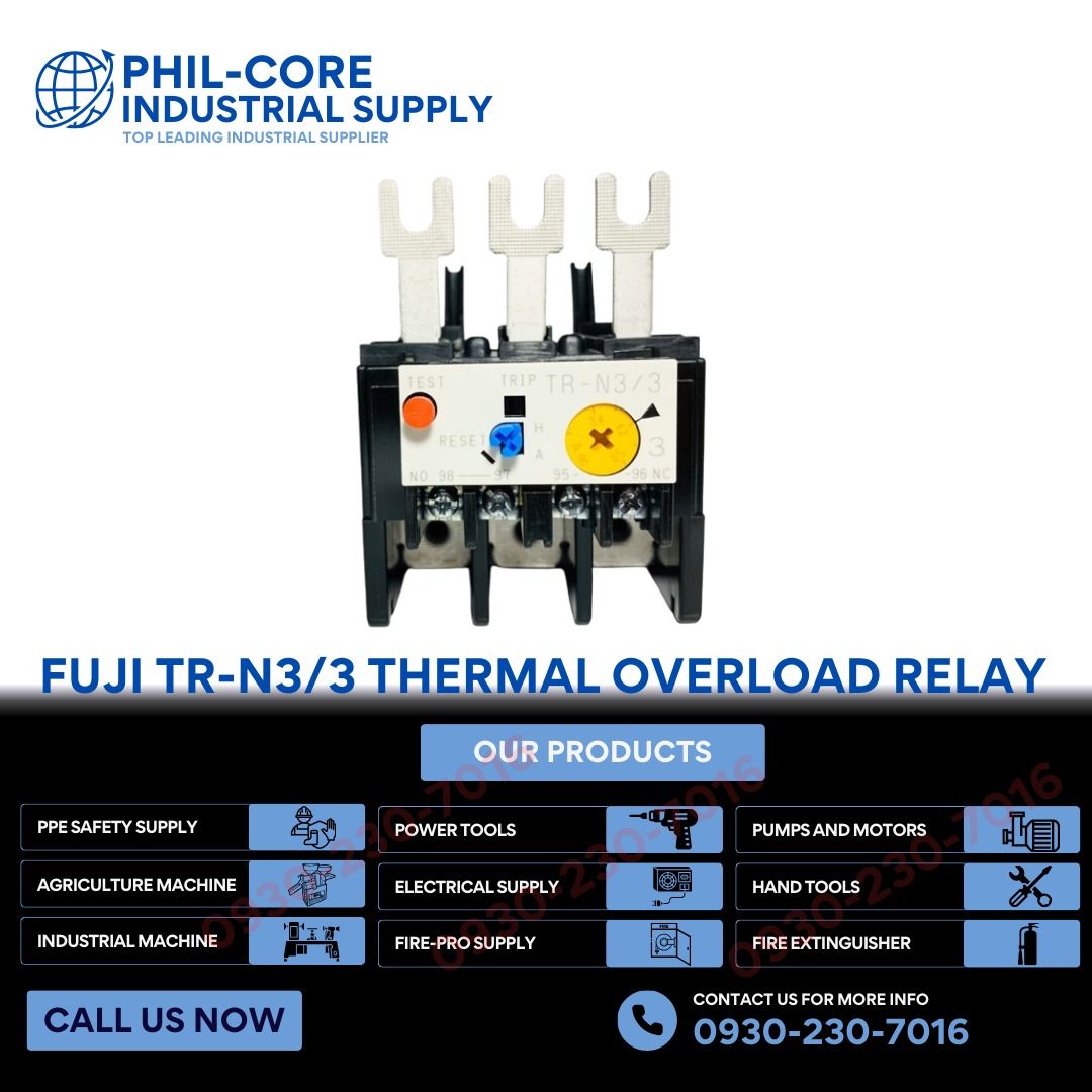 Fuji TR-N3/3 Thermal Overload Relay / Schneider / Variable Frequency ...