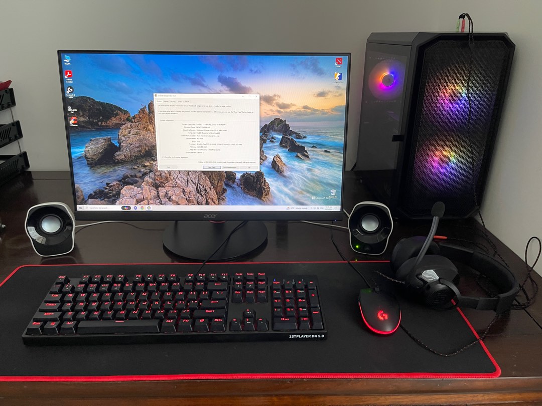 Gaming PC Full Set|Intel i5|RTX3060 8GB|Monitor 165HZ|Mechanical ...