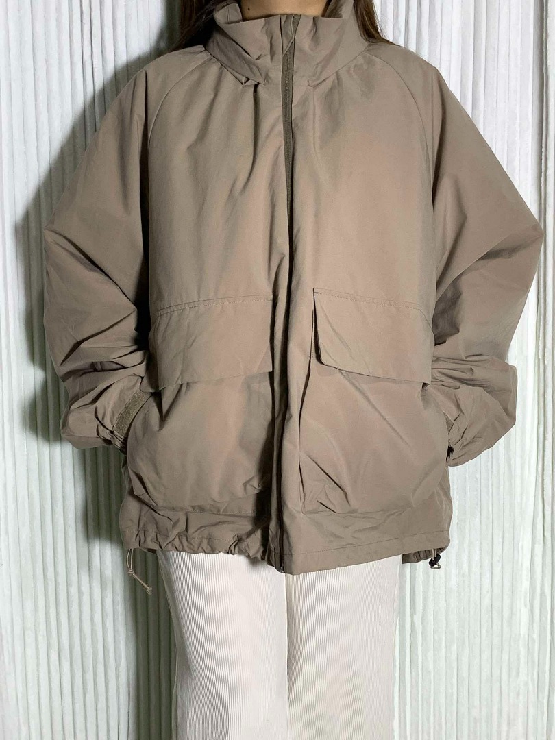 GU MEN'S OVERSIZED STAND COLLAR BLOUSON (Packable hood), Men's Fashion ...