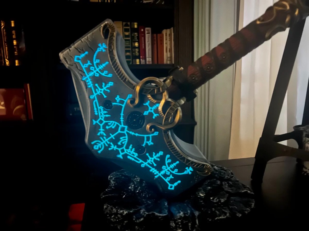 HCMY God Of War Ragnarok Thor Hammer Mjolnir 3.5kg Diecast Hammer with ...