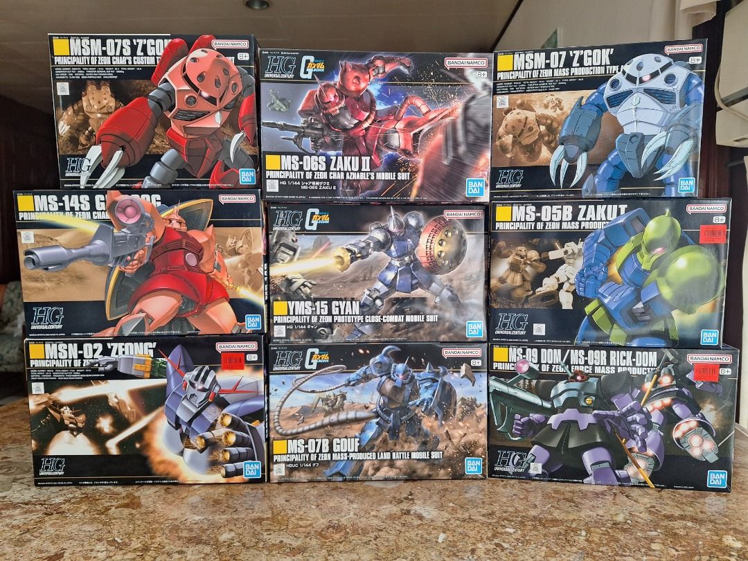 HGUC 1/144 Bandai Model Kits / Z'gok / Z'gok Char / Revive Zaku 2 ...