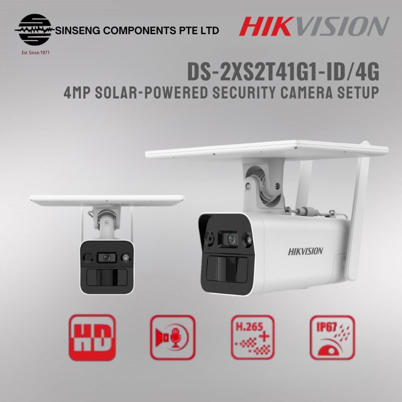 Hikvision Sim Card 4G Solar Panel 4MP Solar-powered Security IP Camera ...