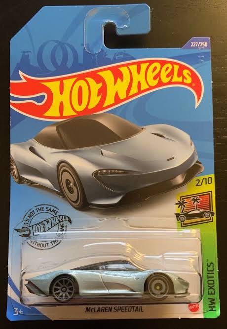 Hot Wheels mclaren speedtail silver exotics diecast 1/64 hotwheels mini ...