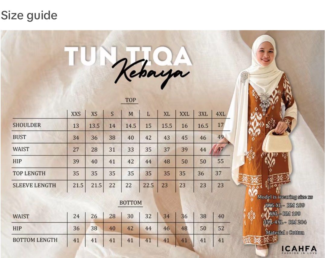 ICAHFA Tun Tiqa Kebaya, Women's Fashion, Muslimah Fashion, Baju Kurung ...
