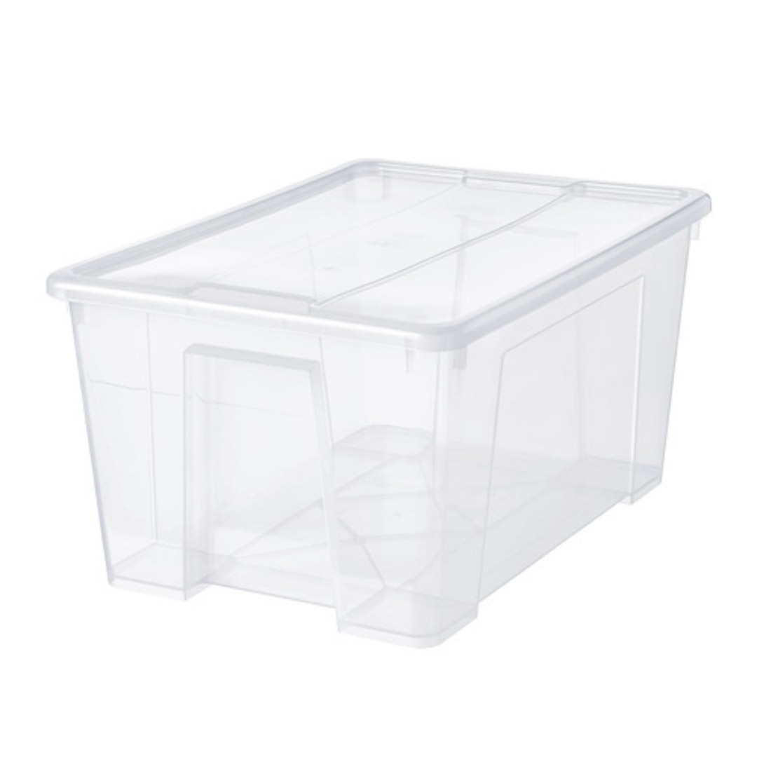 IKEA 儲物箱 57x39x28CM / 45L SAMLA系列 膠箱, 傢俬＆家居, 其他, 收納箱及袋 - Carousell