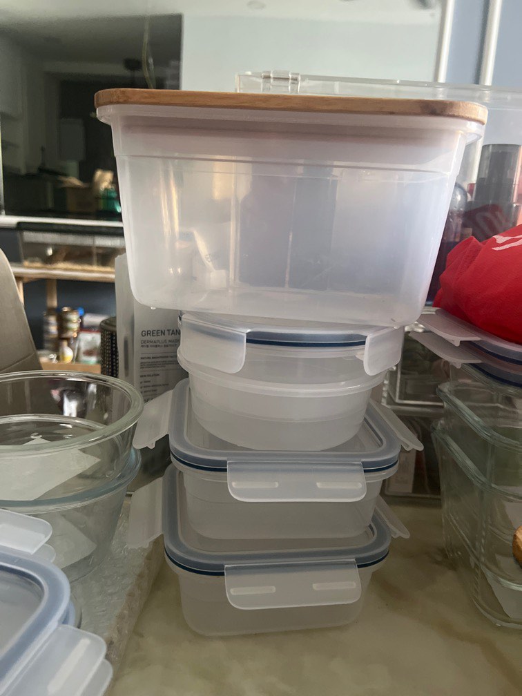 IKEA Plastic Containers, Furniture & Home Living, Kitchenware ...