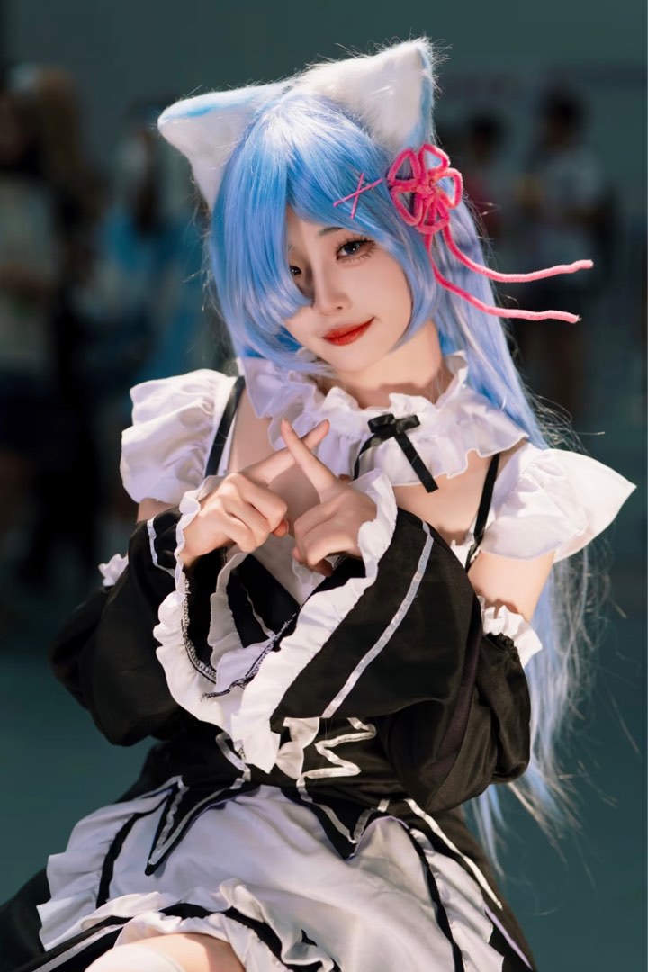 [Inc Postage] Re:Zero Rem Long Hair Ver Wig and Costume Cosplay ...