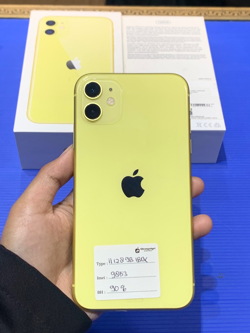 IPHONE 11 128GB SECOND IBOX RESMI FULLSET, Telepon Seluler & Tablet, iPhone, iPhone 11 Series di ...