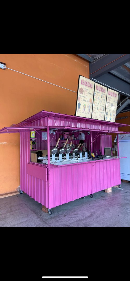 kiosk 10kaki x 6kaki second hand stall cabin, Furniture & Home Living ...