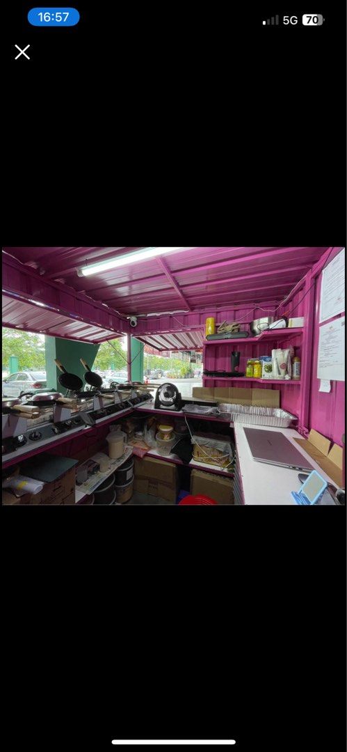 kiosk 10kaki x 6kaki second hand stall cabin, Furniture & Home Living ...