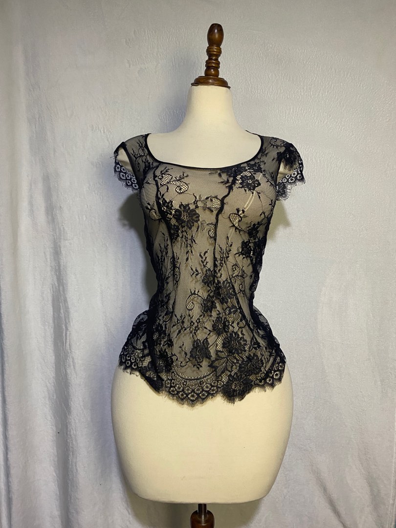 Lace lingerie top, Women's Fashion, Tops, Others Tops on Carousell