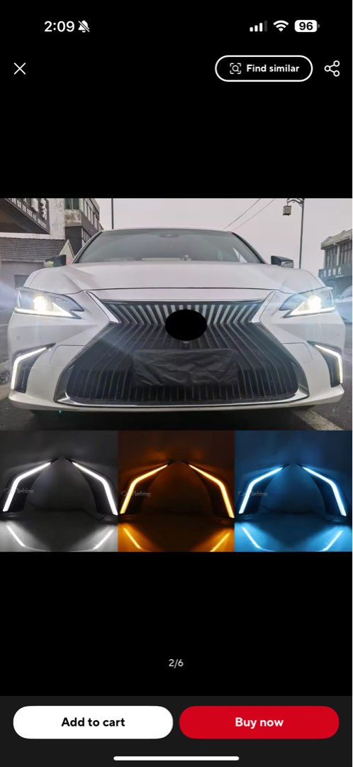 Lexus ES250 / ES300H 2019 onwards DRL (White and Yellow Only), Car ...