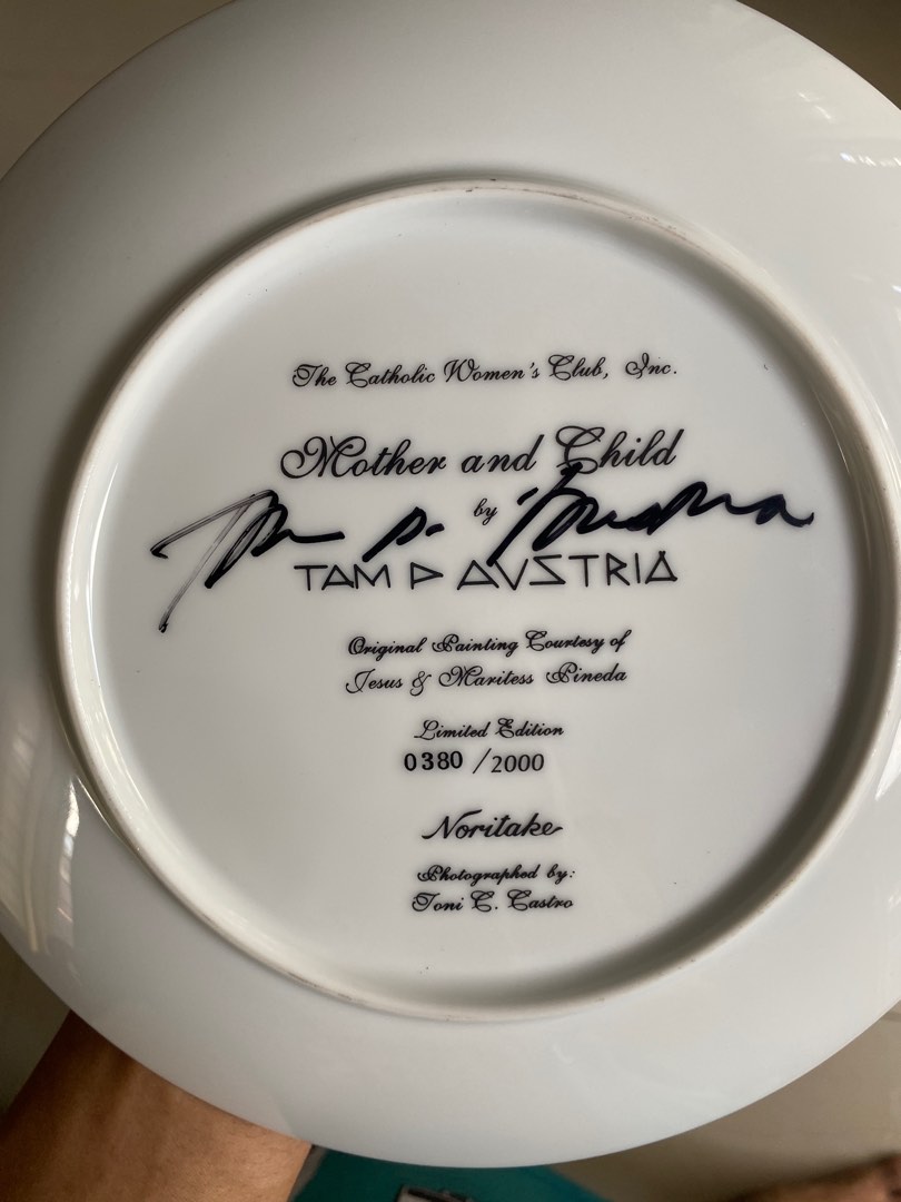 Limited Edition Plate by Tam Austria with Original/ Authentic signature ...