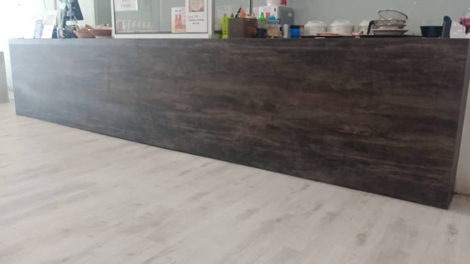 Long counter with drawers, Furniture & Home Living, Furniture, Tables ...