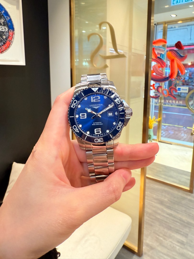 Longines HydroConquest 43mm L37824966, 名牌, 手錶 - Carousell
