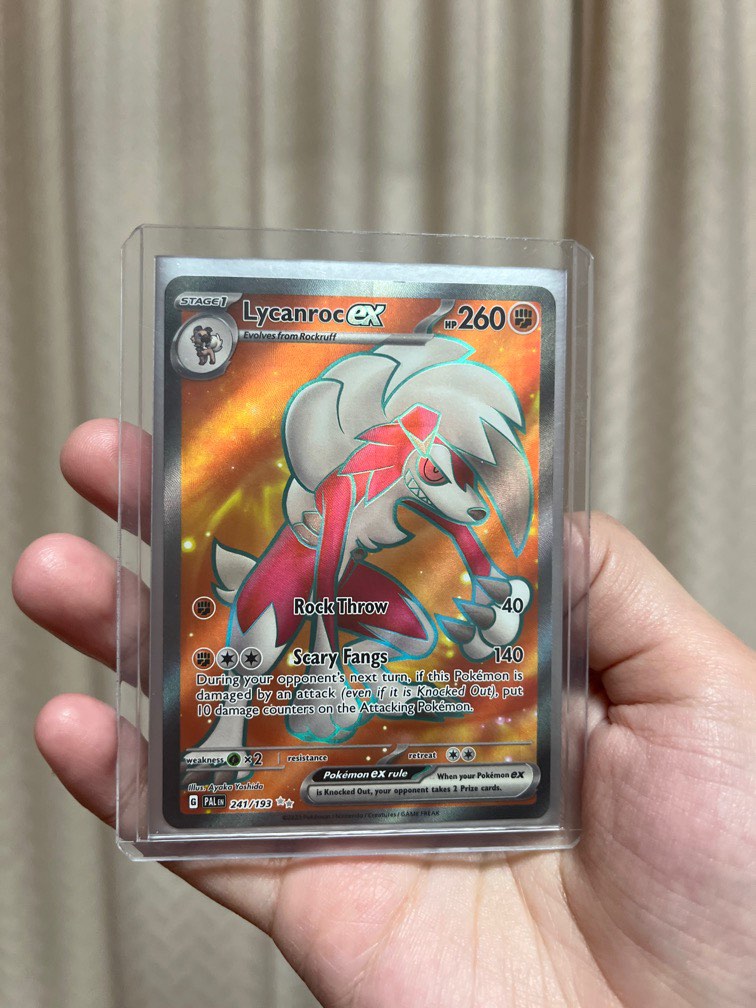 Lycanrox ex from Paldea Evolved, Hobbies & Toys, Memorabilia ...