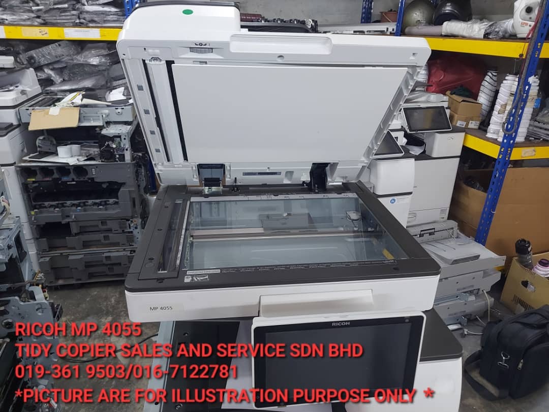 MESIN RICOH BERWARNA BLACK AND WHITE MP 4055, Computers & Tech ...