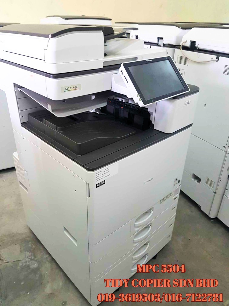 MESIN RICOH BERWARNA COLOUR MPC 5504, Computers & Tech, Printers ...