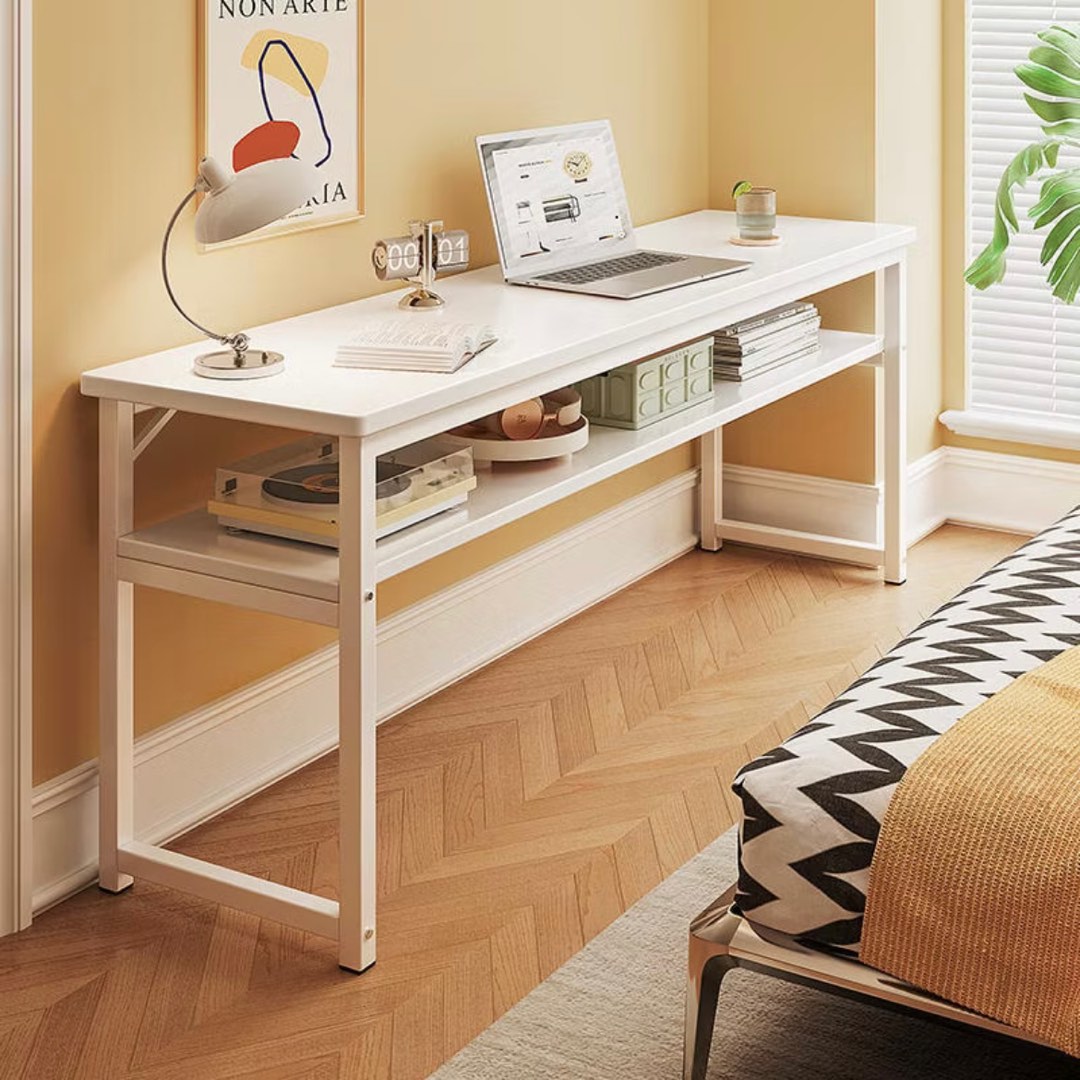 Multi-Purpose Study Desk | Modern Wooden Writing Table with Storage ...