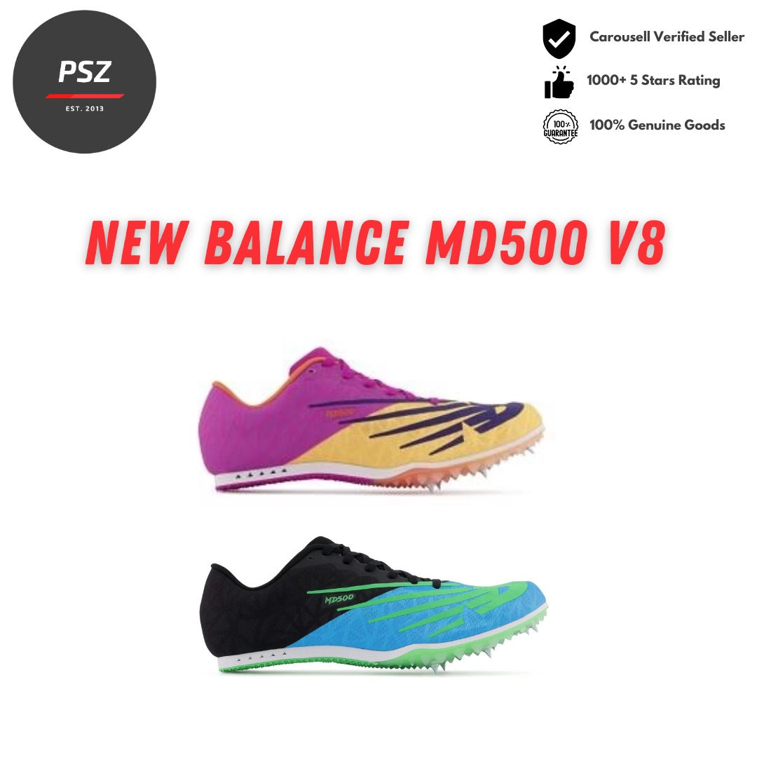 New Balance MD500 v8 Spikes, Men's Fashion, Activewear on Carousell