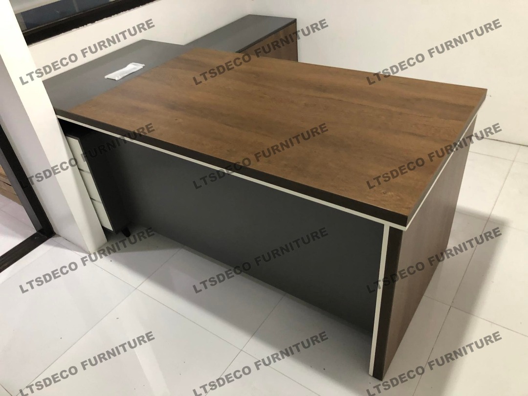 new executive L shape table / office furniture / office partition ...