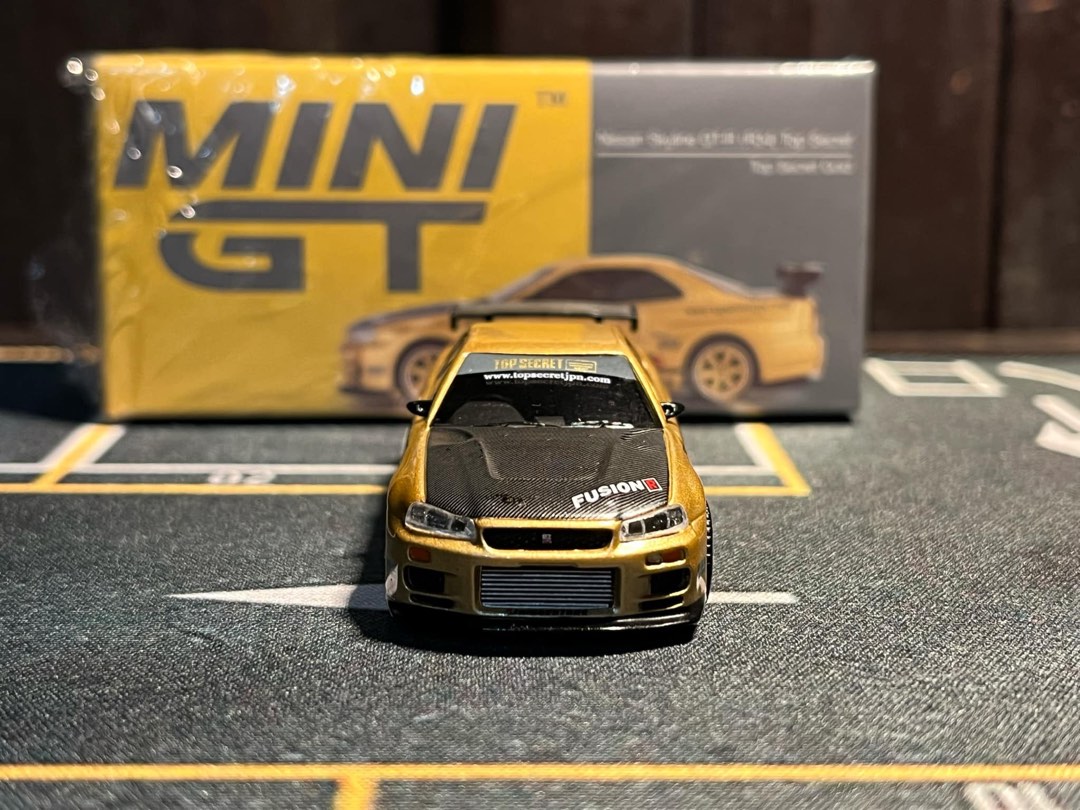 Nissan GTR R34 Top Secret/ Mini GT, Hobbies & Toys, Toys & Games on ...