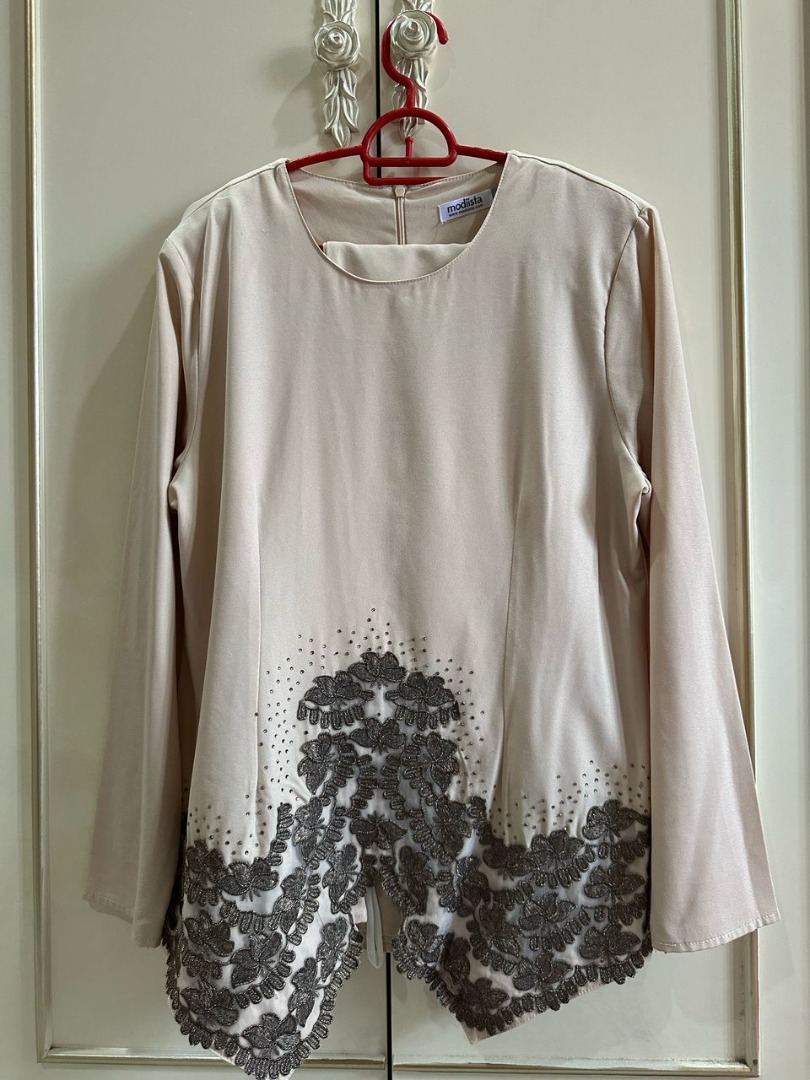 Nude Baju Mini Kurung Modern, Women's Fashion, Muslimah Fashion, Baju ...